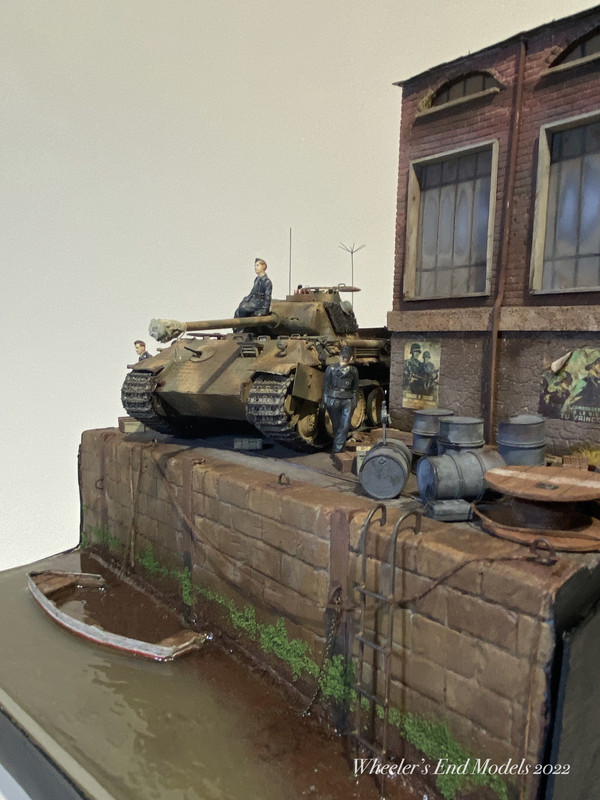 1/35 Meng Panther A Dockside Drama Diorama . Rouen August 1944..Just ...