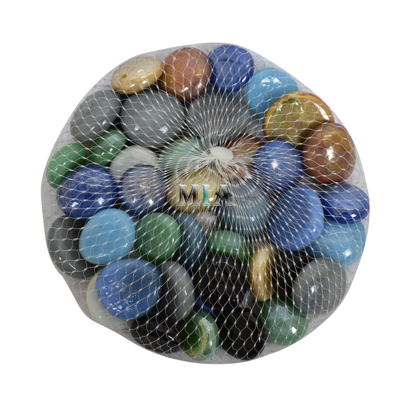 Marbles Stones Decorative Round Glass Pebble Gems Flat Nuggets For Home ...