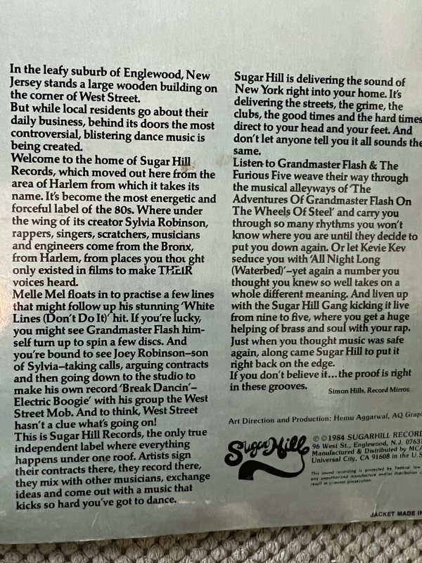 "Rapper's Delight" and Blondie's "Rapture" | Page 3 | Steve Hoffman ...