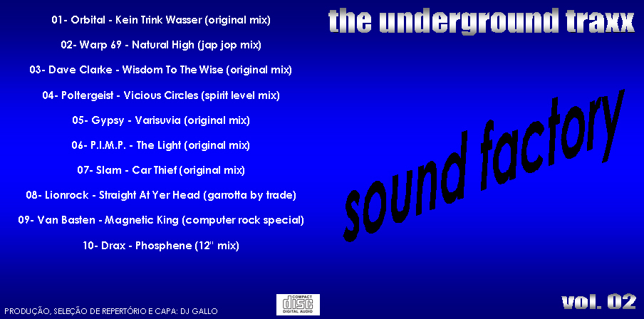 25/02/2023 - COLEÇÃO SOUND FACTORY THE UNDERGROUD TRAXX 107 VOLUMES ...