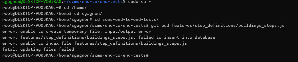 [WSL] Corrupt git repo until it is impossible to add stage files · Issue #4650 · microsoft/WSL ...