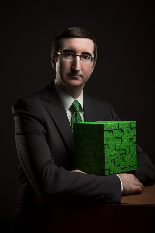 John Oliver and his favorite Minecraft block : r/Minecraft