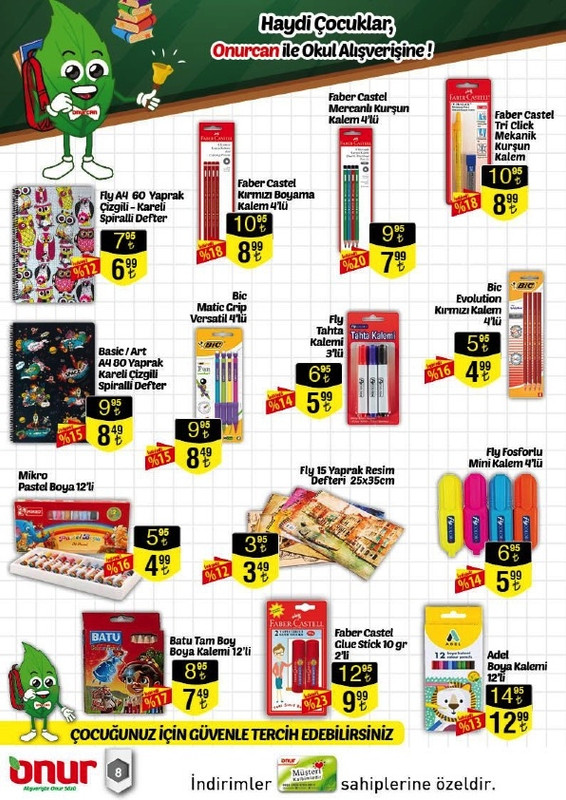 Onur market indirim kataloğu 12-25 Eylül 2019 | Kampanyabul.org