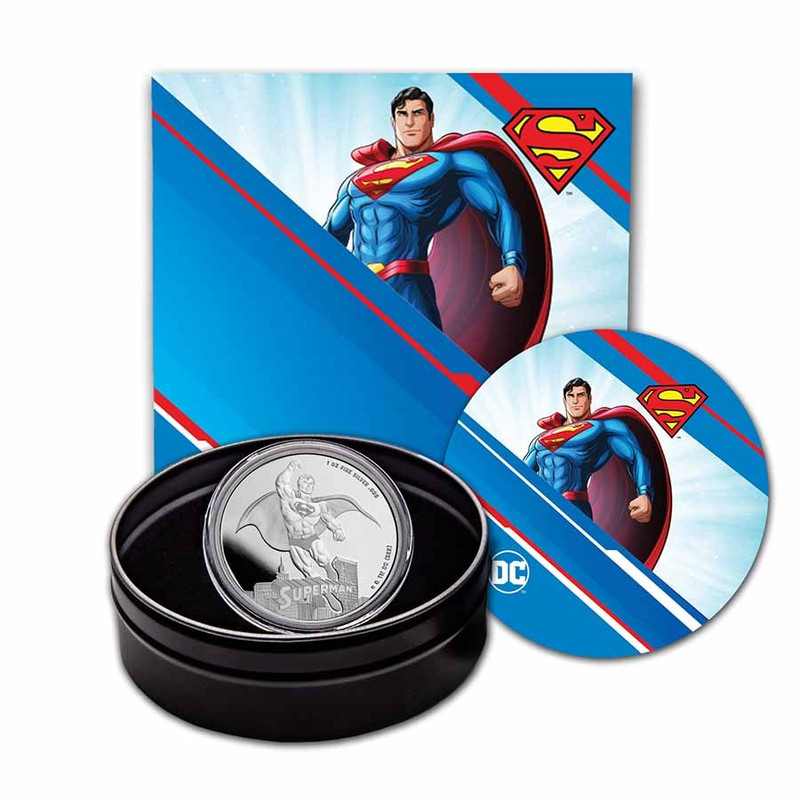 Samoa 5 Dollar DC Comics Superman farbig 2023 1 oz PP Blechdose