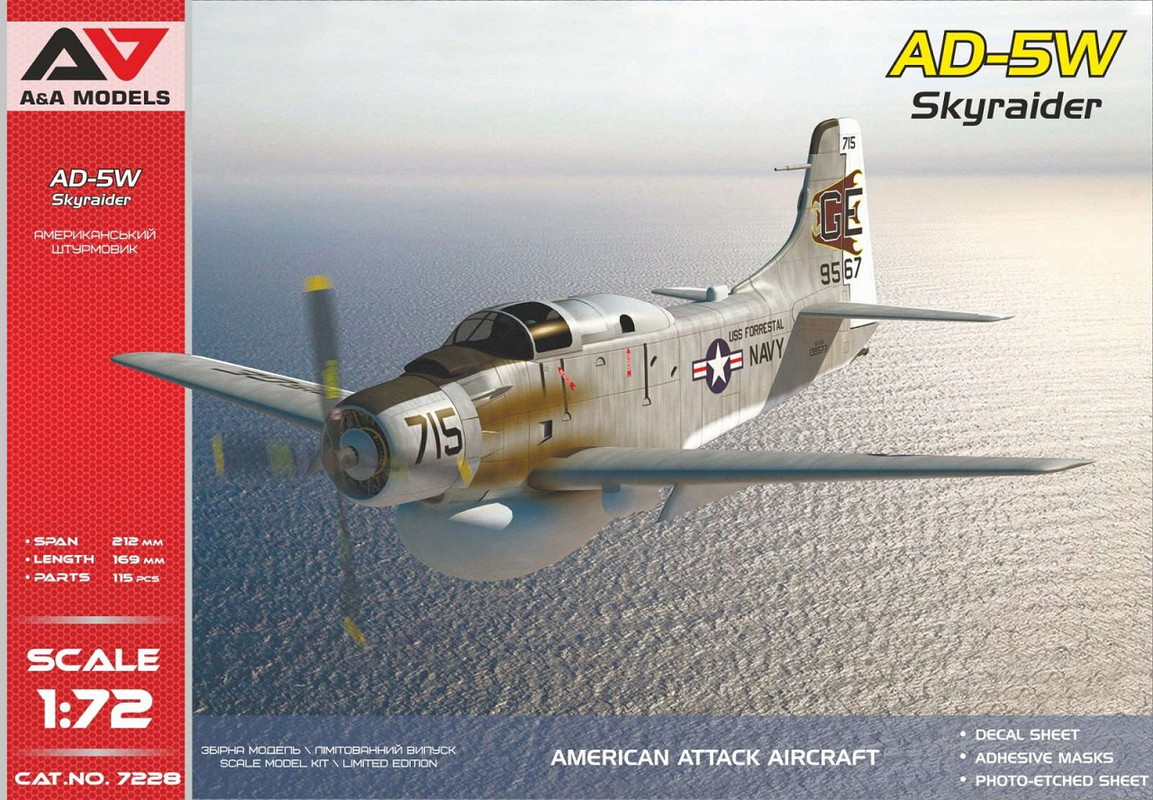 1/72 - Douglas AD-5 Skyraider by A&A Models - AD-5N/W & Q released ...