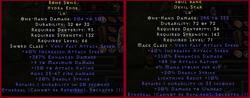 Two Cheap Eth Rep Cruel Weapons Ft - Topic - d2jsp