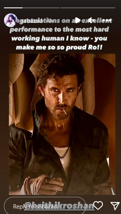 Vikram Vedha: Saba Azad praises boyfriend Hrithik Roshan's performance ...