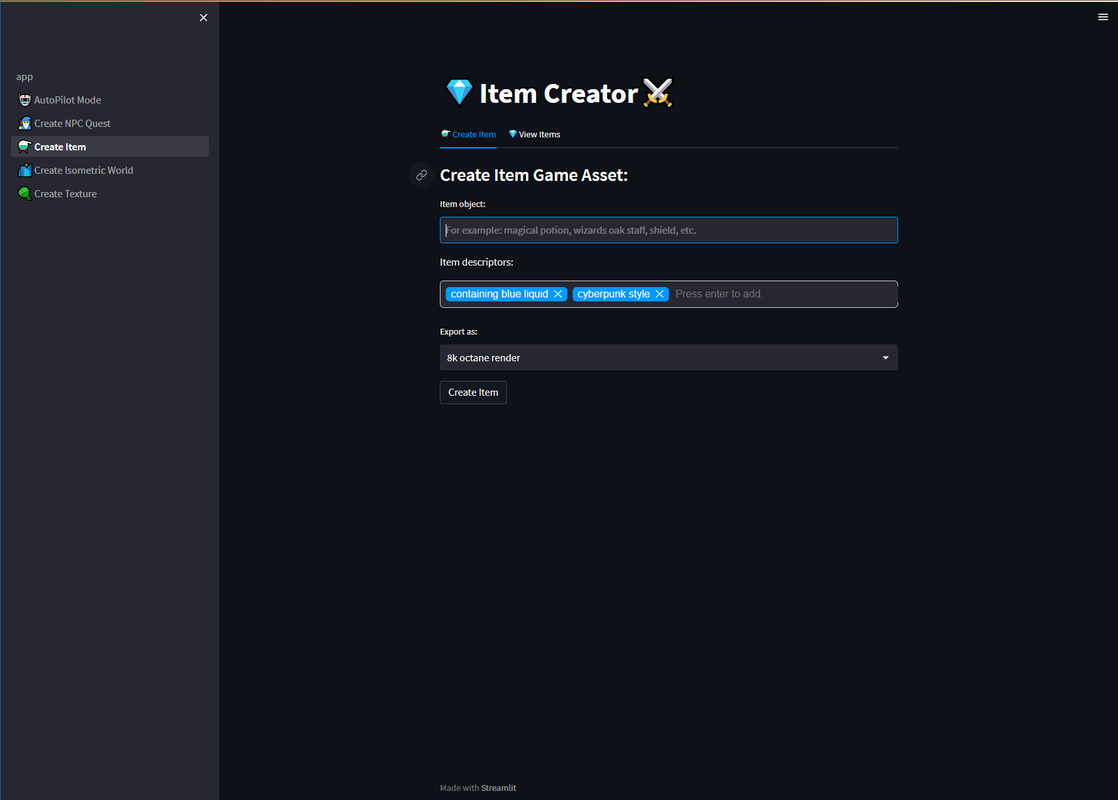 GitHub - jamesvovos/ai-game-asset-creator: Game Asset Generator using ...