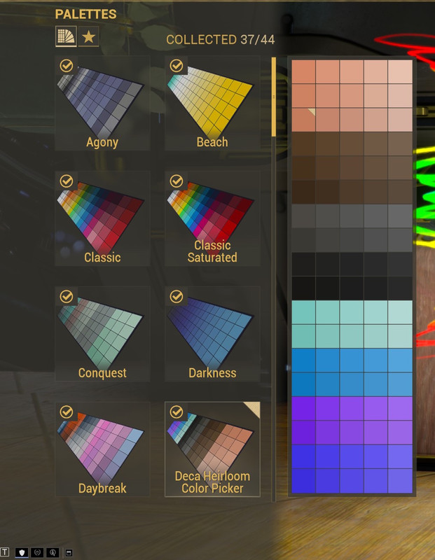 Additional Color Palettes - General - Warframe Forums