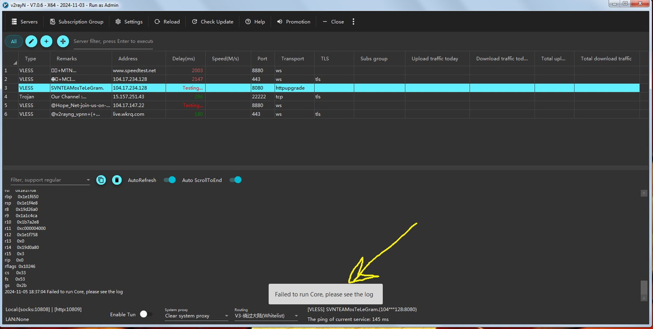[Bug]: error 0xc0000005 · Issue #6002 · 2dust/v2rayN · GitHub