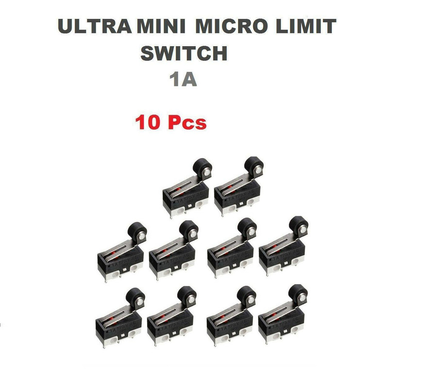 Mini Micro Limit Switch Ultra Small 1A Roller lever Arm type PACK OF 10 ...