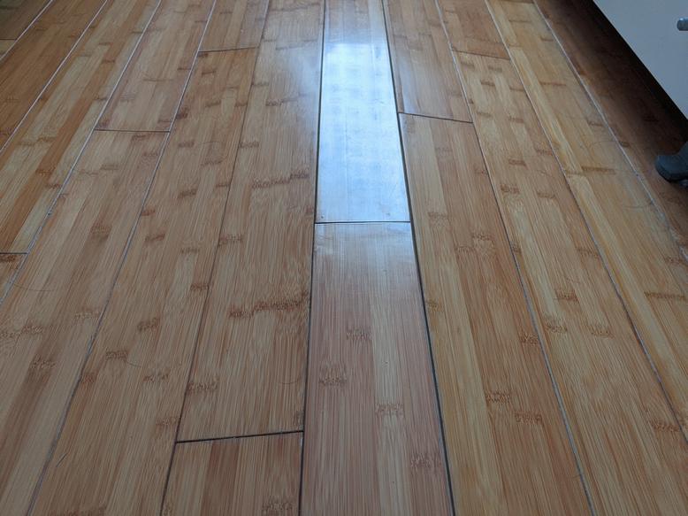 bamboo floor warped from moisture intrusion | DIY Home Improvement Forum