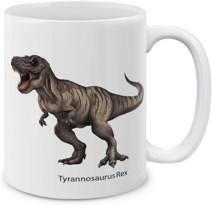 MUGBREW Tyrannosaurus Rex Dinosaur Ceramic Coffee Mug Tea Cup, 11 OZ ...