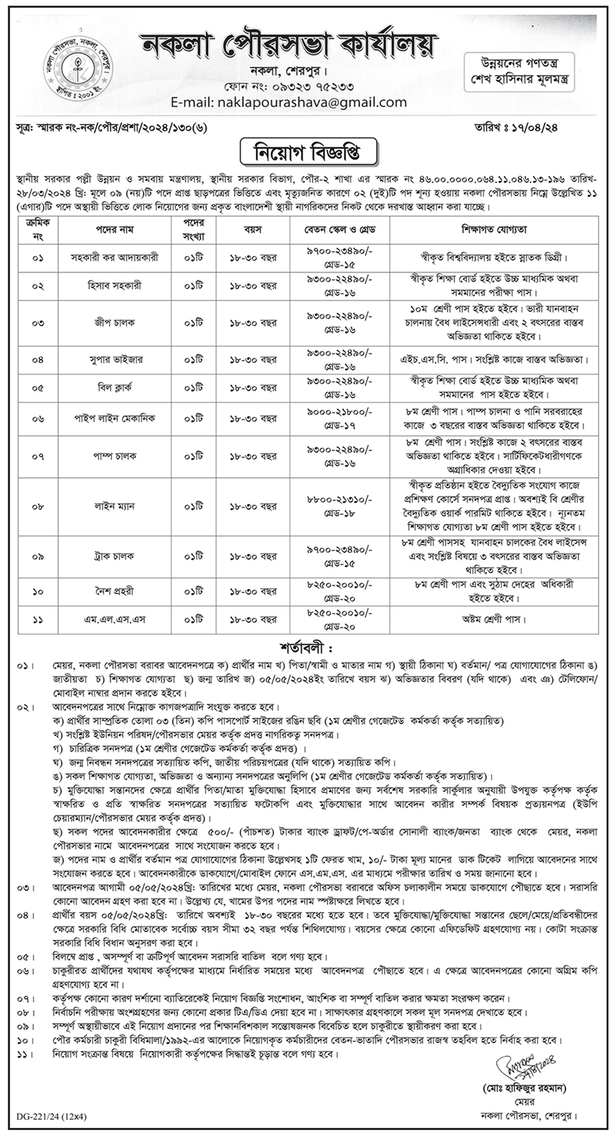 Municipality Job Circular 2024 ️All District ️ - BD Jobs Careers