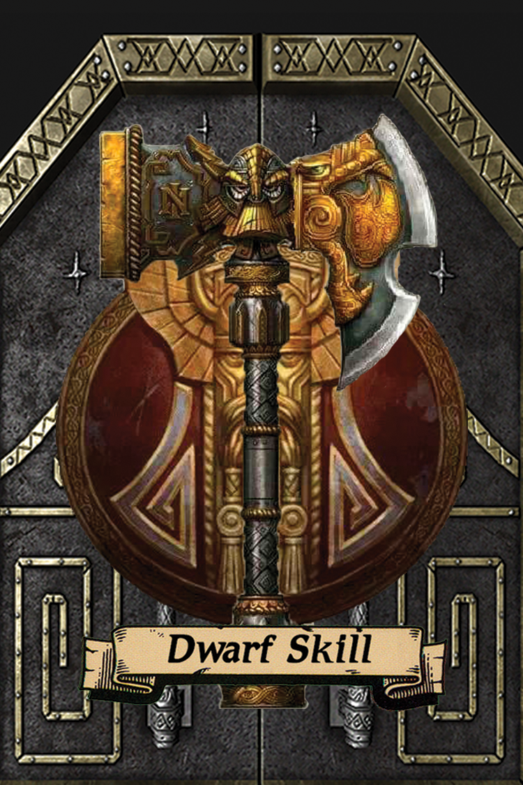 dwarf skill card back on black big door finished slighlty smalle ...