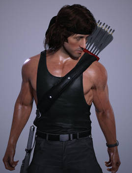 (filled) Rambo For Daz3D By Twitkiss - Free Daz 3D Models