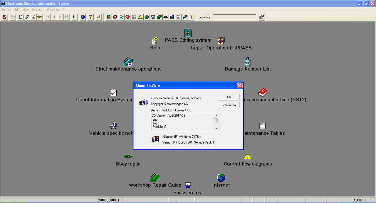ELSAWin 6.0 Audi Database [03.2017]