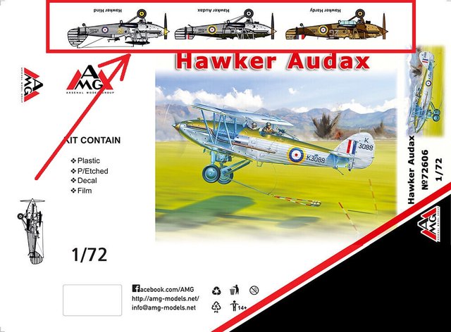 1/72 - Hawker Demon, Hart & Audax by Arsenal Model Group (AMG) - Demon ...