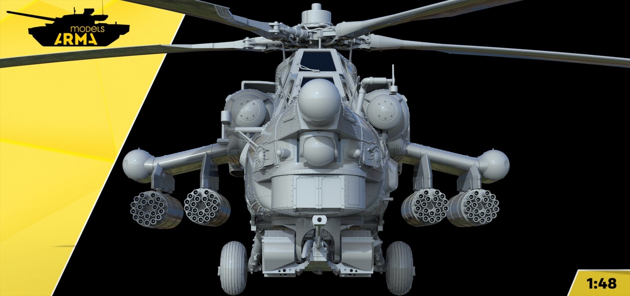 1/48 - Mil Mi-28N "Havoc-B" 3D printed kit by Arma-Models - released ...