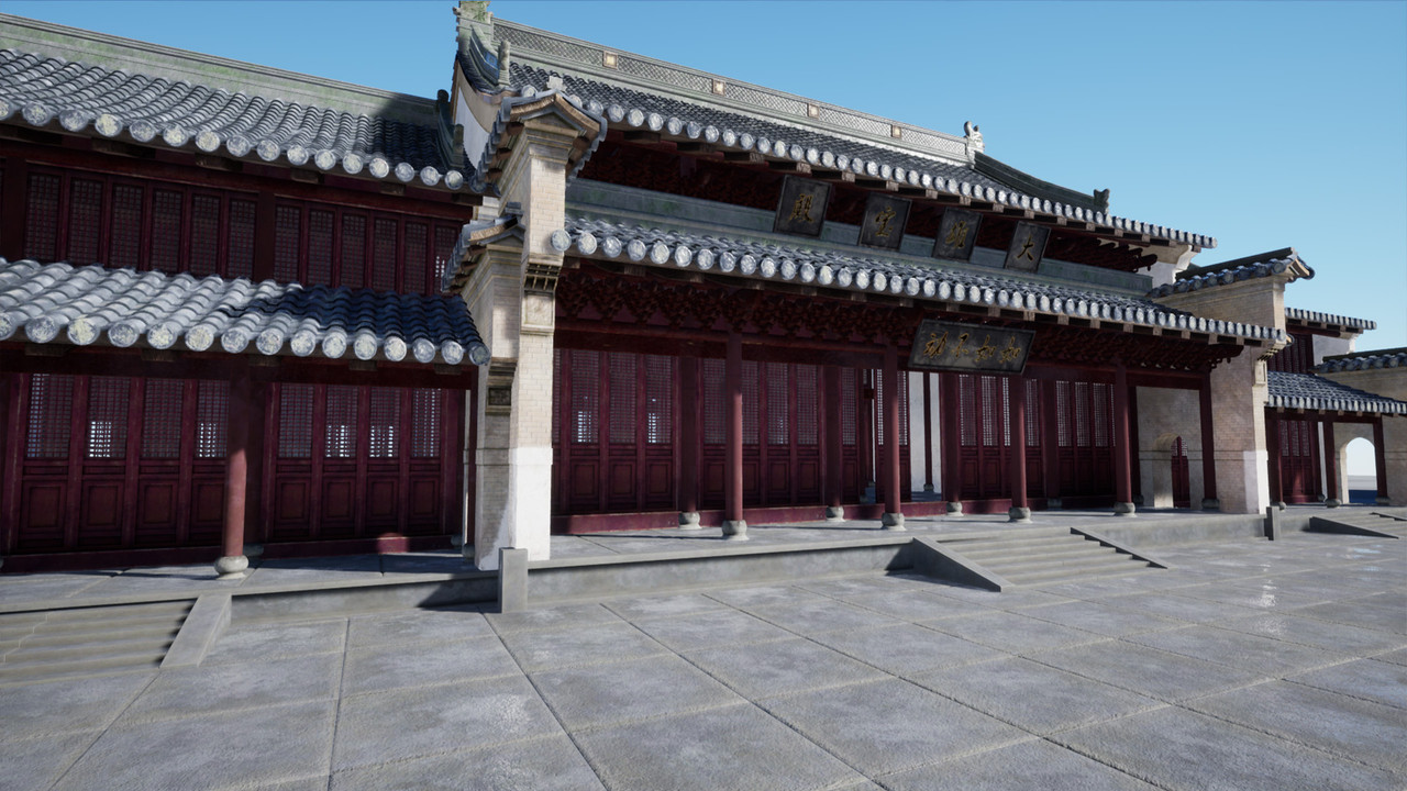 China Modular Temple 2025 - Free Daz 3D Models