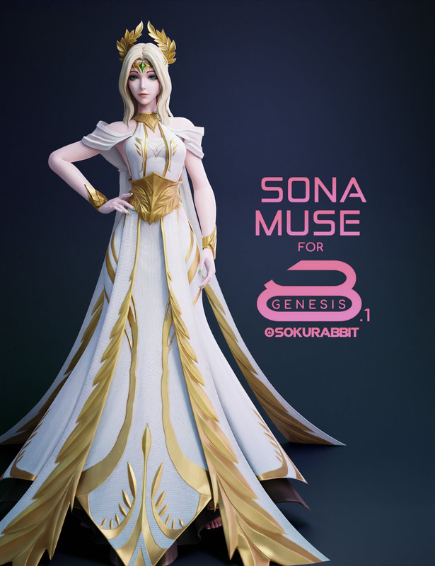 Sona Muse For Genesis 8 And 8.1 Female (RE-UPLOAD) 2025 - Free Daz 3D ...