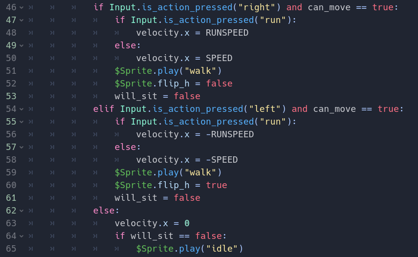 Coding Player Movement For A 2d Game That Needs To Have Both Left And Right Arrow Keys Pressed