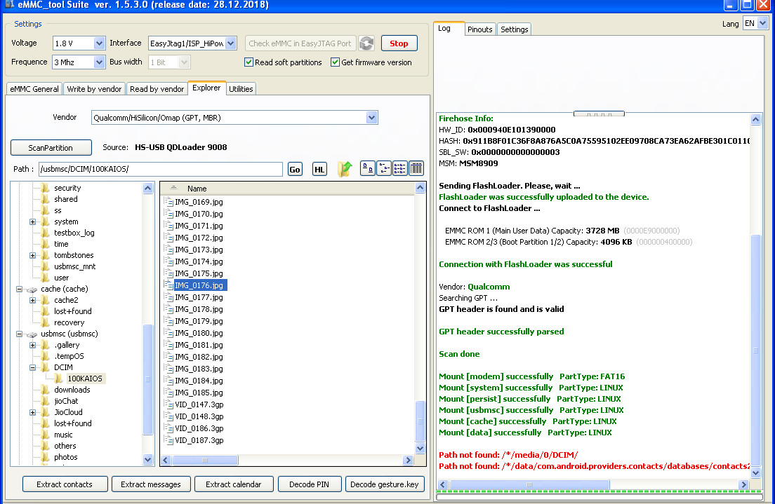 Post here succesfull operations with Qualcomm HS-USB QDLoader 9008 port ...