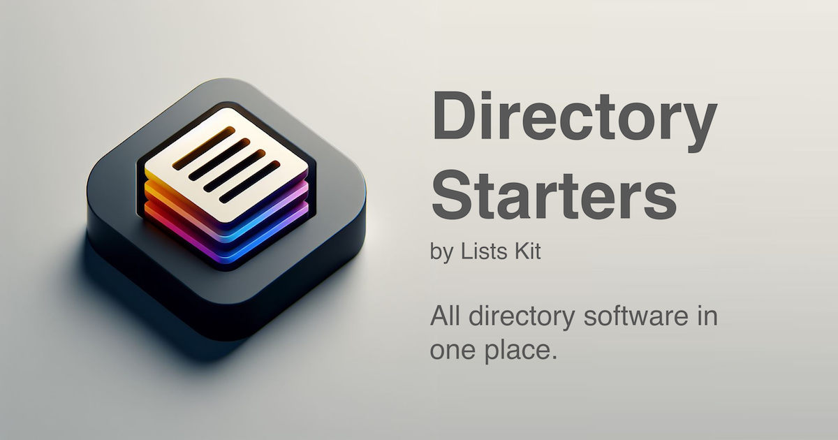 Directory Starters - A directory of all the directory software ...