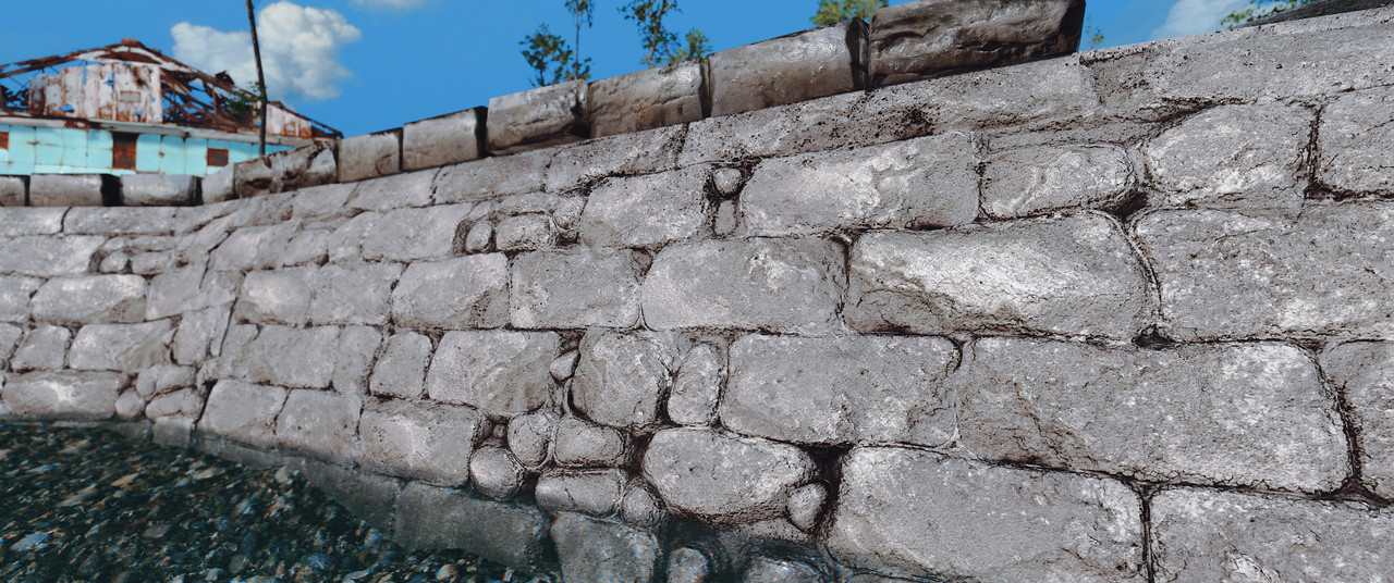 Luxor's Stone Walls 4k Parallax at Fallout 4 Nexus - Mods and community