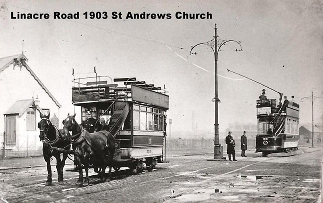 Linacre Road, St Andrews Church 1903 - Bootle Times News