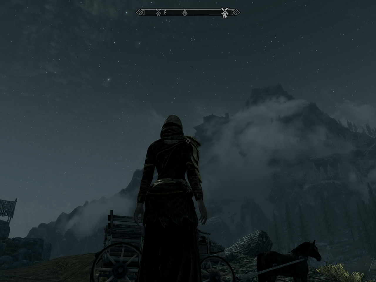 I just realized you can actually see the throat temple from whiterun ...