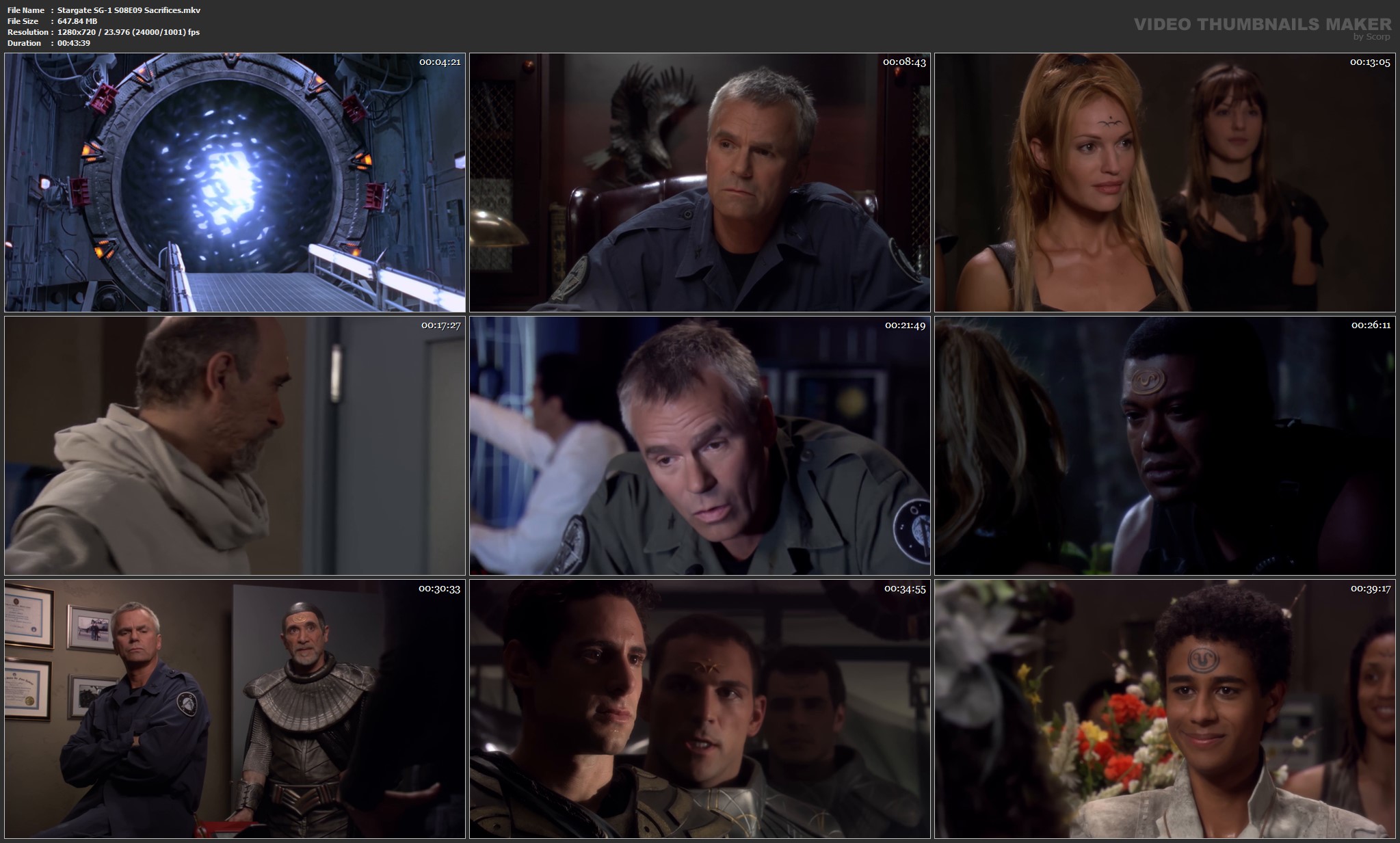 Stargate SG 1 S08 E09 Sacrifices mkv — Postimages