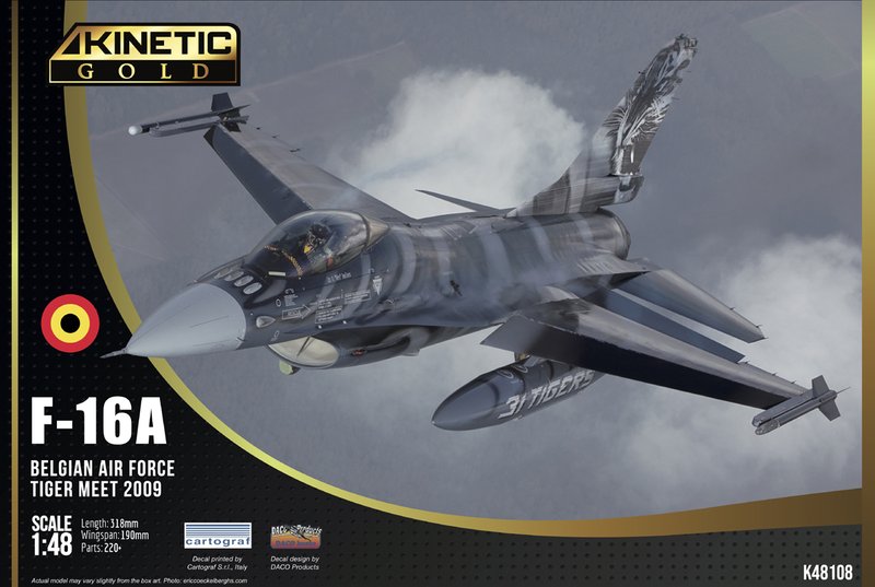 1/48 - G.D./L.M. F-16 Fighting Falcon/Viper family by Kinetic - F-16A/AM, KF-16U & F-16C/D block ...
