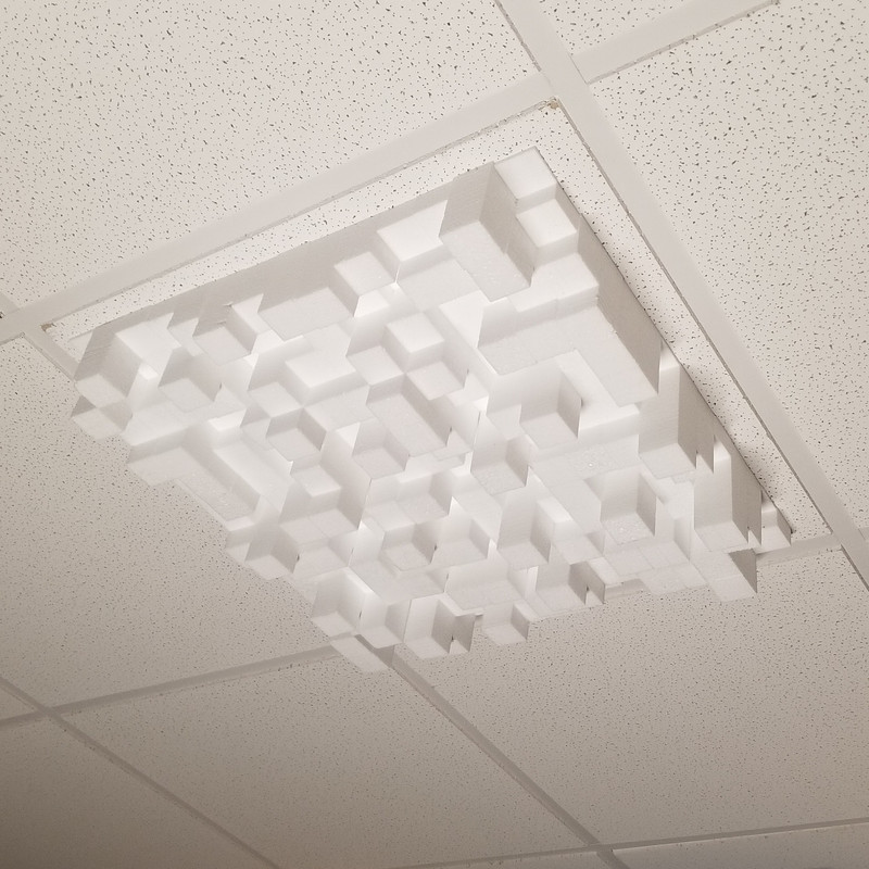 DIY 2lb Acoustic Ceiling Sound Diffuser Skyline Recording Studio ...