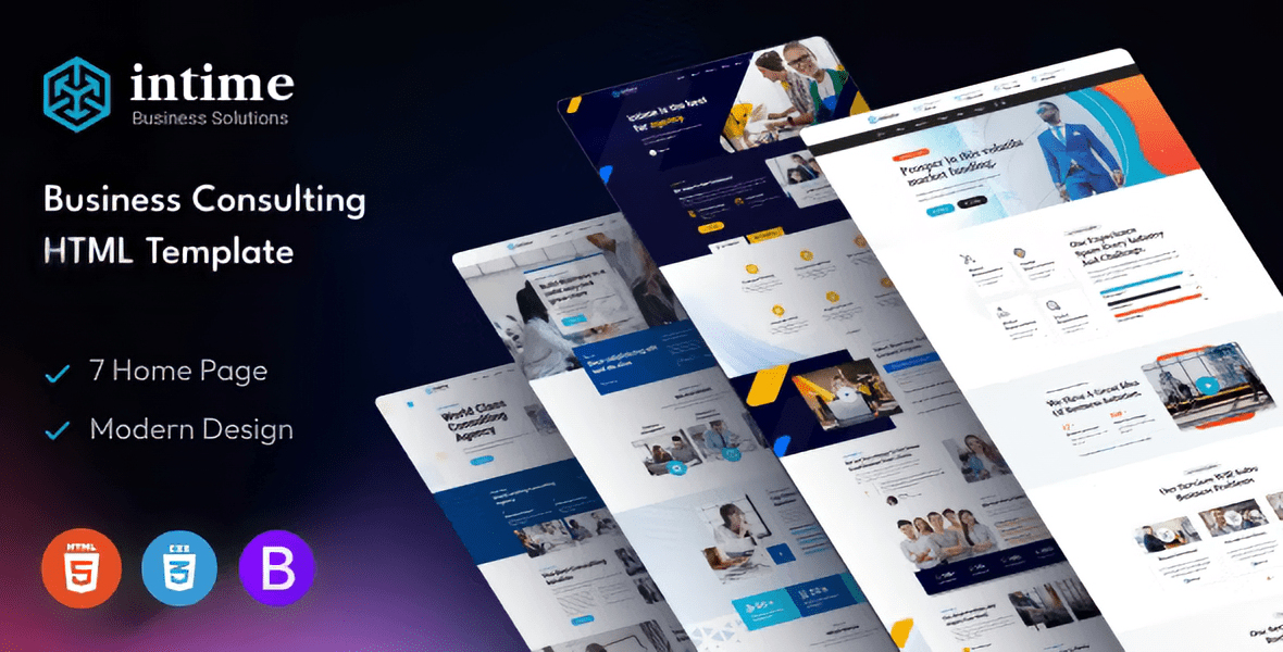 Intime - Business Consulting HTML Template – Bliter GPL