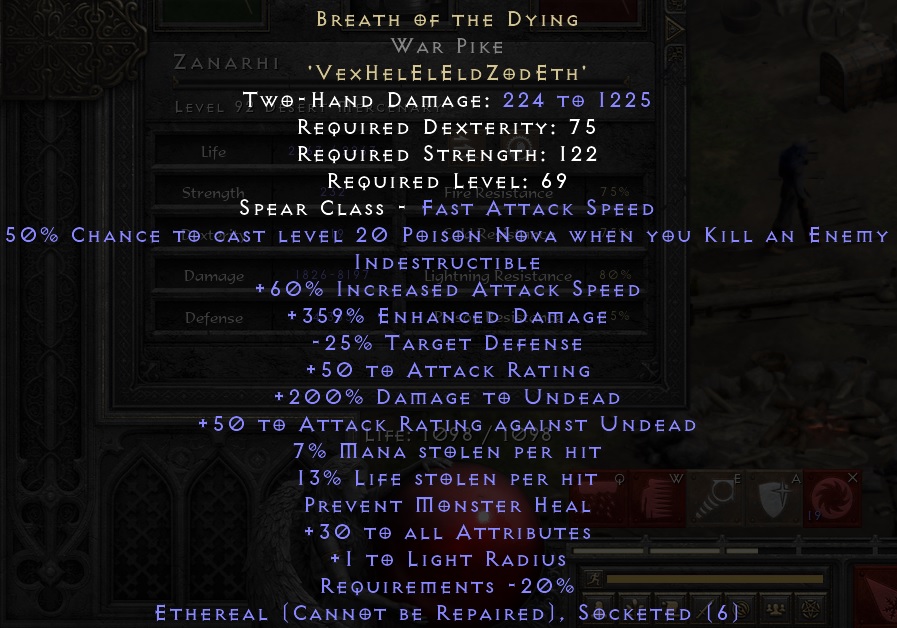 Barb Needlist (mf Zerk) - Topic - d2jsp