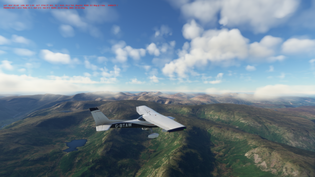 WBSim/JPLogistics C152 over the Lake District, UK - Microsoft Flight ...