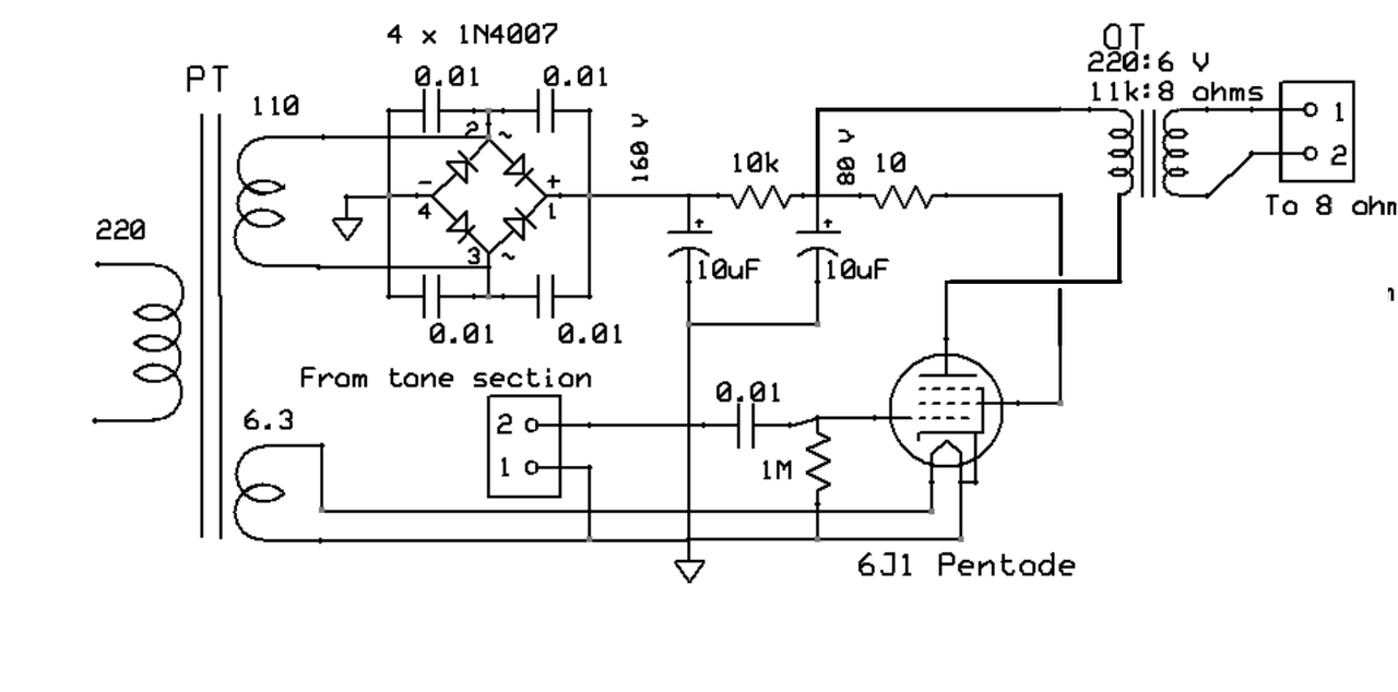 A 6J1 guitar amplifier: Build and test report (a $25 kit from AliExpress)