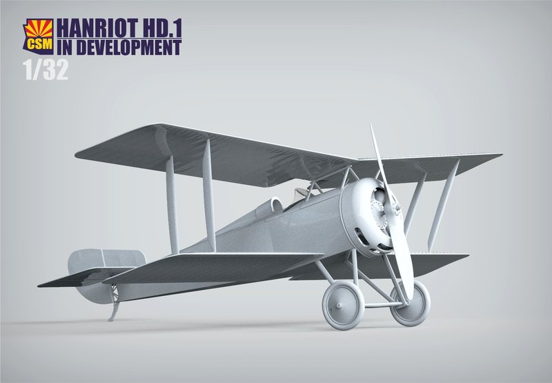 1/32 - Hanriot-Dupont HD-1 & HD-2 by Copper State Models - 3D renders ...