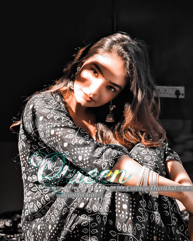 Photo by Anushka Sen on July 18, 2023 May be an image of 1 person, makeup, hair, dress and text ...