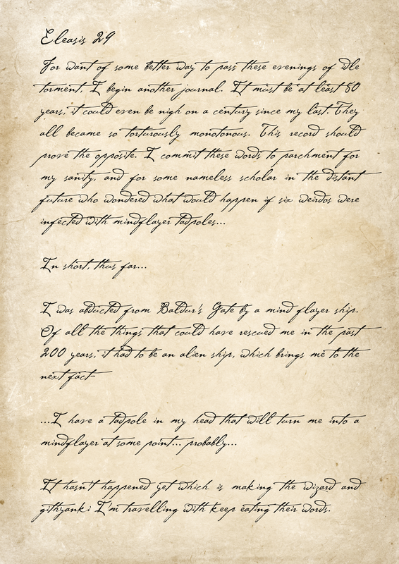 The very secret diary of Astarion Ancunín - Chapter 1 - Sappy_Romantic ...