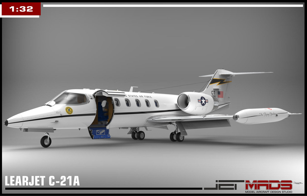 1/32 - Learjet 35 / C-21A & U-36A resin kit by Jetmads - released ...