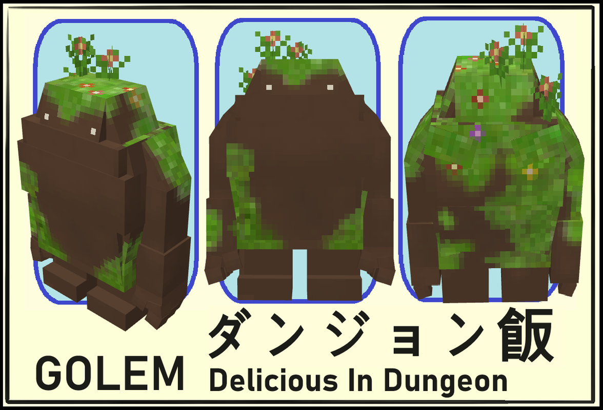Vanilla Iron Golem Into Taro The Garden Golem (CEM Resource Pack ...