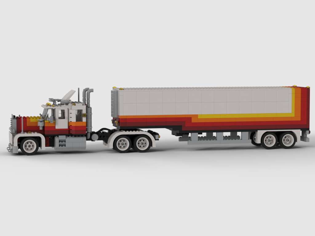 LEGO MOC Truck with CAT Diesel Engine in Redtones by rayb | Rebrickable ...