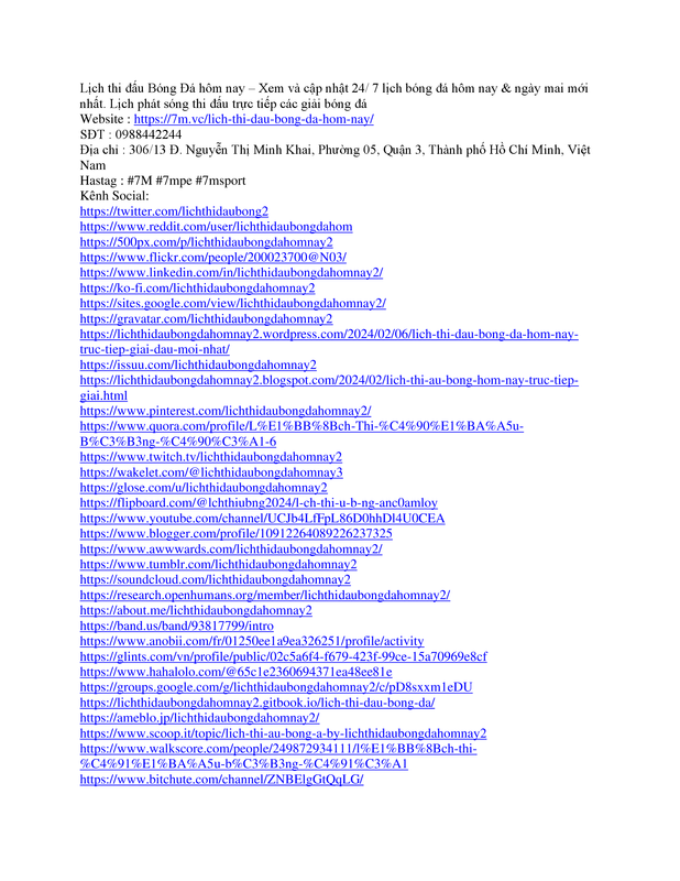 Lịch thi đấu Bóng Đá — Postimages