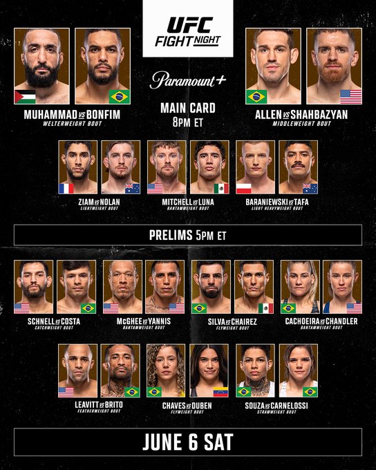 PBP - UFC Fight Night 278 - Muhammad vs. Bonfim Official PBP Discussion ...