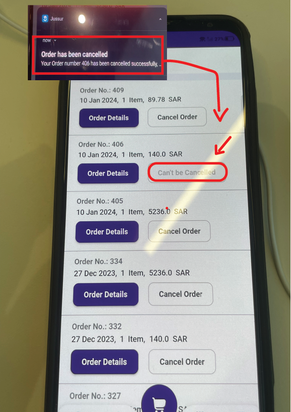 update order status via app — Postimages