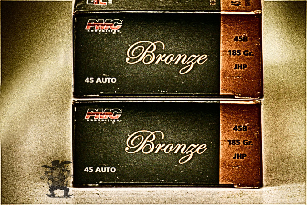 45 ACP JHP PMC Bronze 45ACP JHP 185 Gr 2 BOXES Personal Defense 100 ...