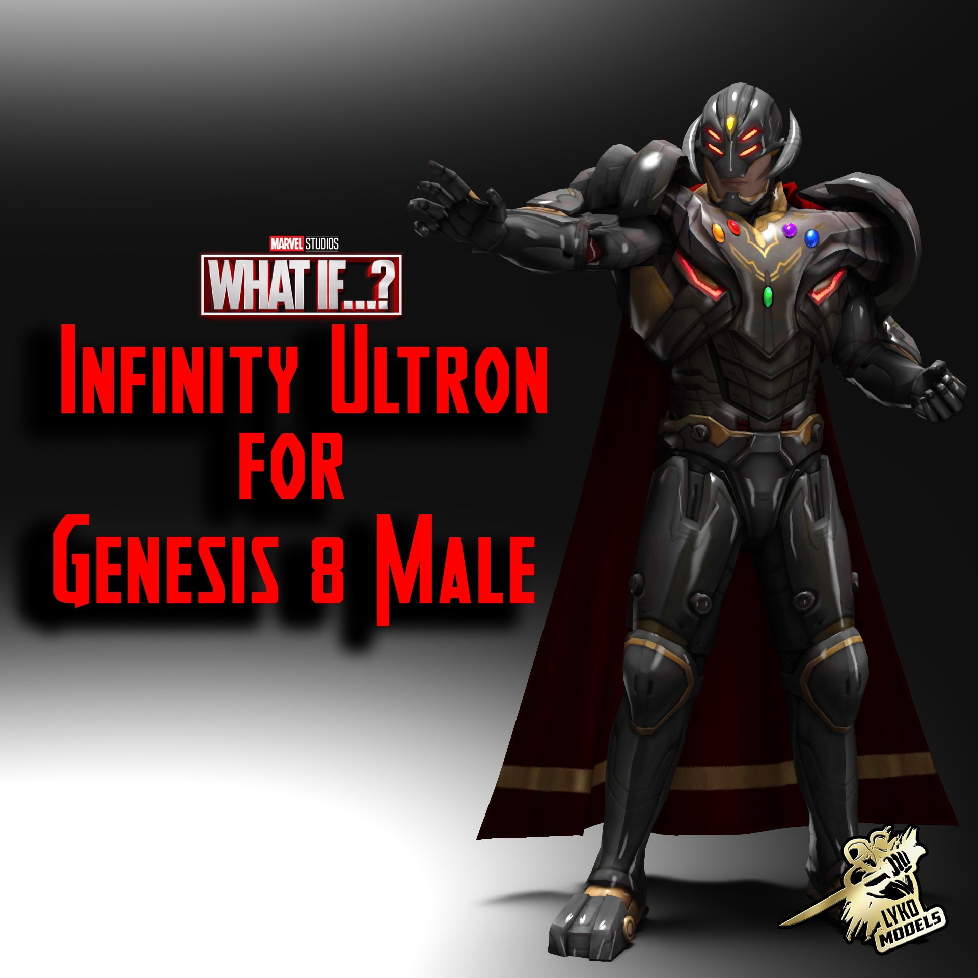 (2000 Points) For Infinity Ultron For Genesis 8 Male - Free Daz 3D Models