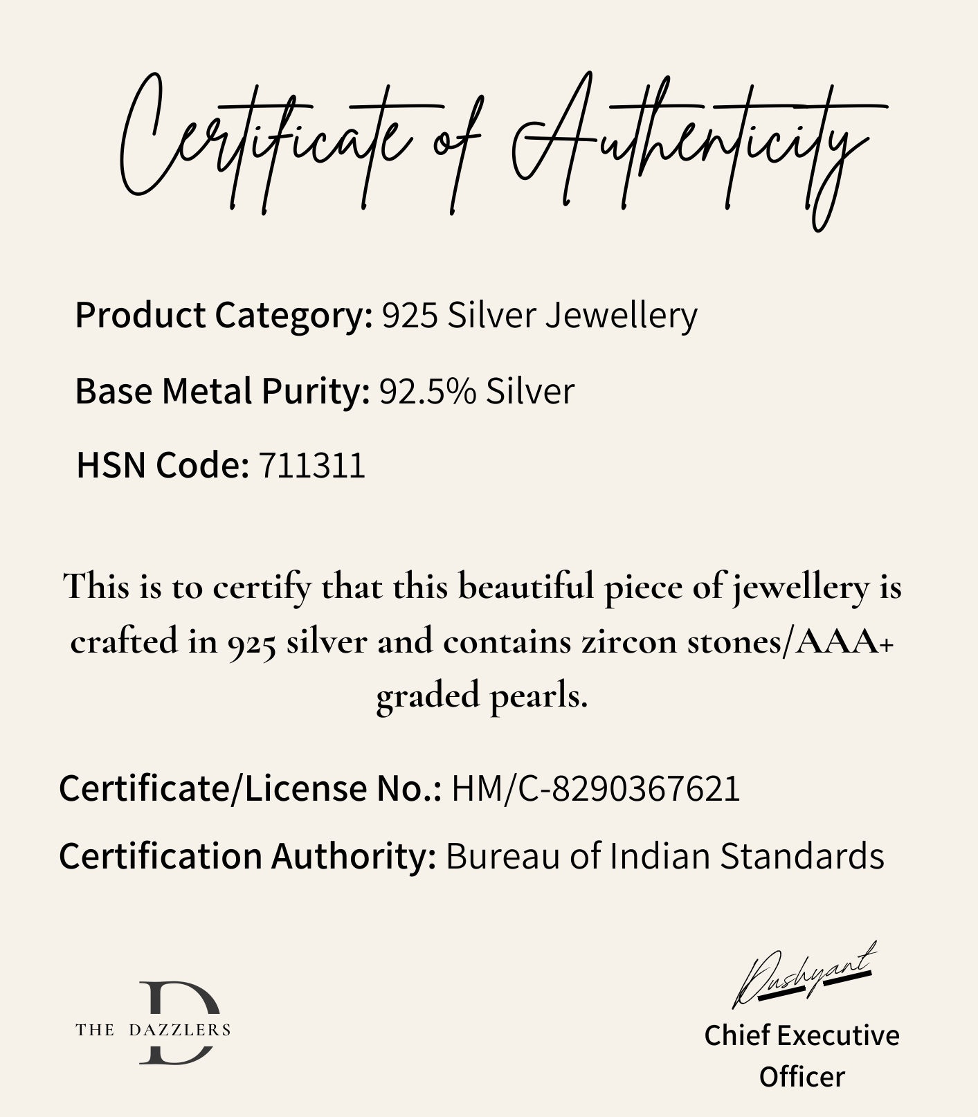 Certificate of Authenticity (1) — Postimages